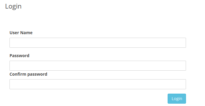 Login - Frontend - Live Forms