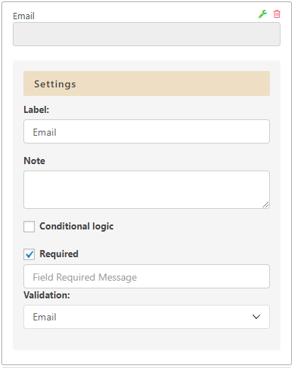 Commonly Used Fields Live Forms
