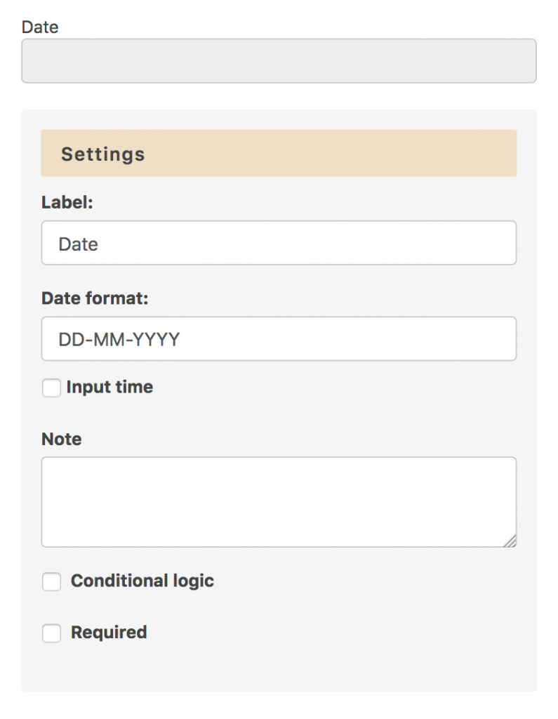 Date Field Live Forms