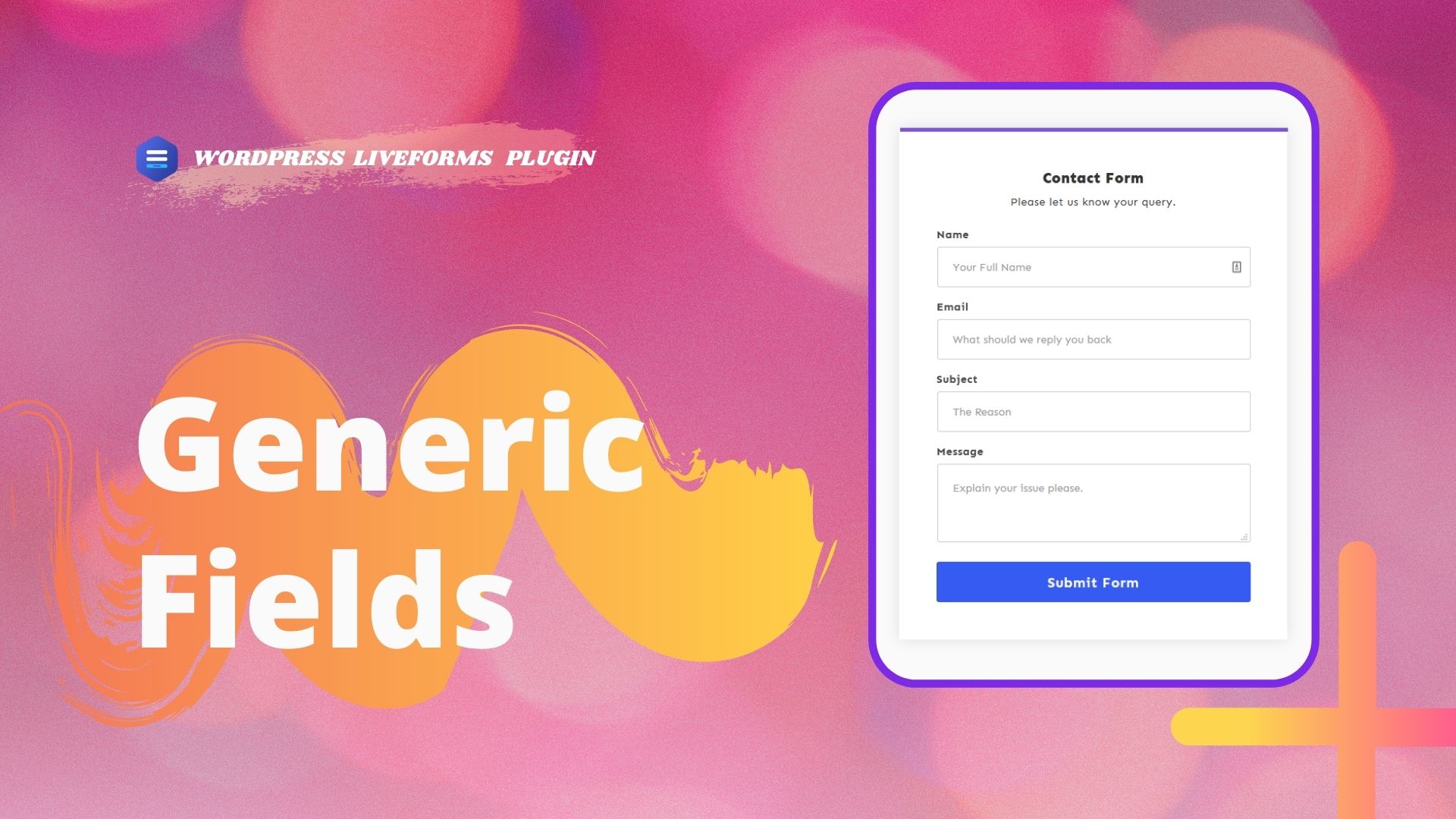 Generic Fields - Live Forms
